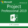 Buy Microsoft Project Professional 2019 32/64 bit for 1 PC