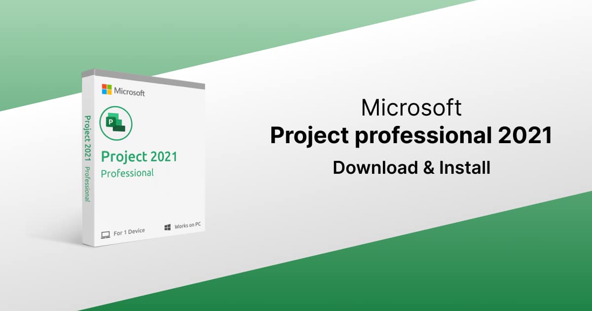 Install & Active Project Professional 2021- Indigo Software